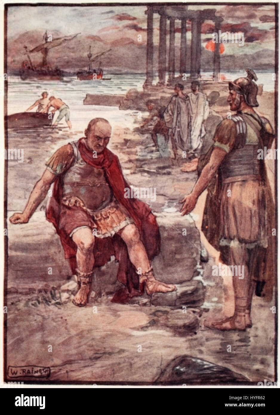 William Rainey, The exiled Marius amidst the ruins of Carthage Stock ...
