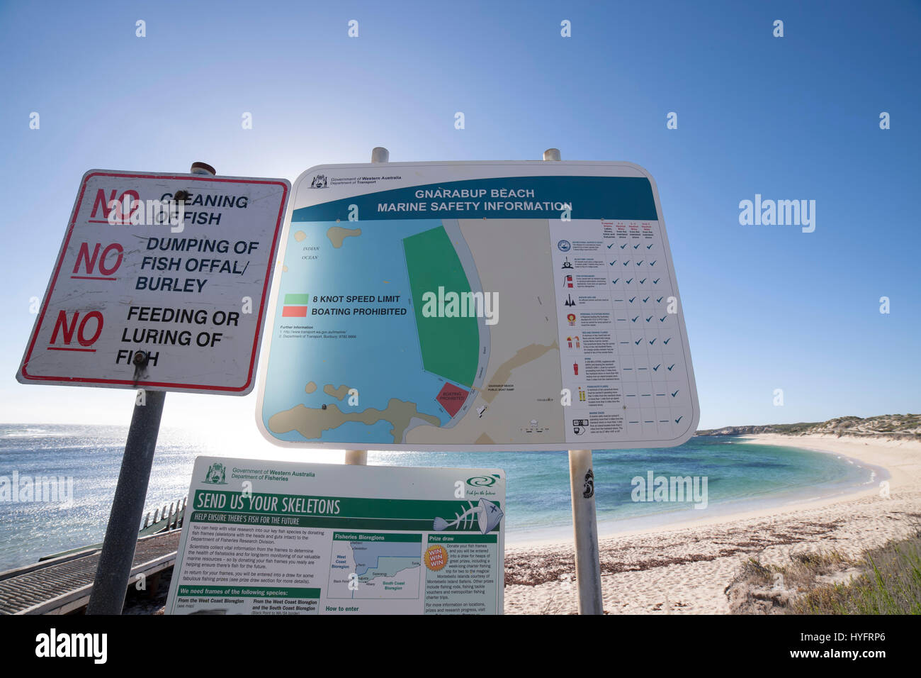 Gnarabup beach on the Indian Ocean, south of Margaret river, Western ...