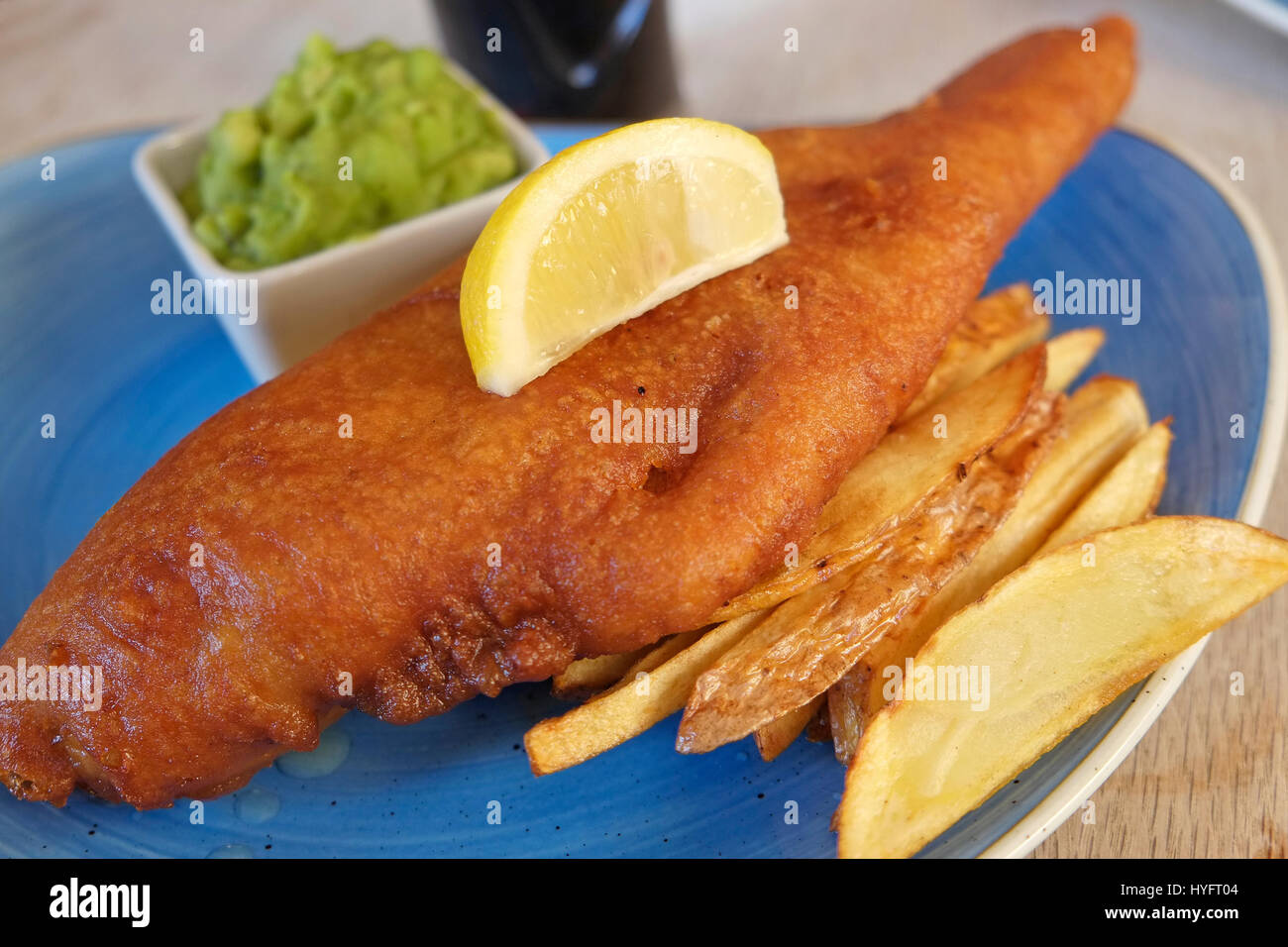 fish and chips lunch, stiffkey, north norfolk, england Stock Photo - Alamy