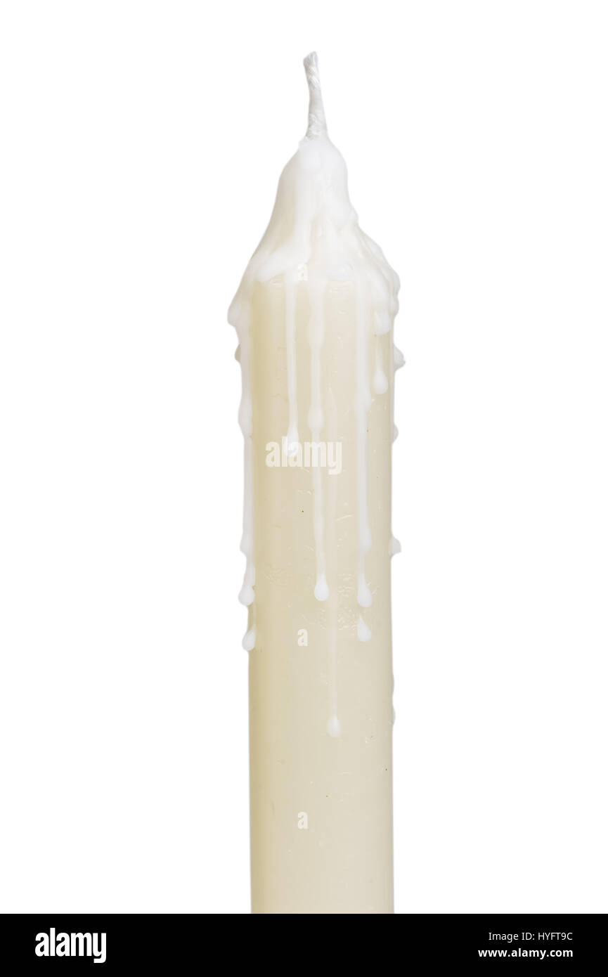 Candle isolated on white background Stock Photo - Alamy