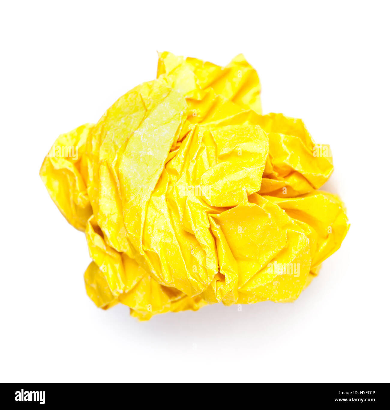 Crushed yellow paper hi-res stock photography and images - Alamy