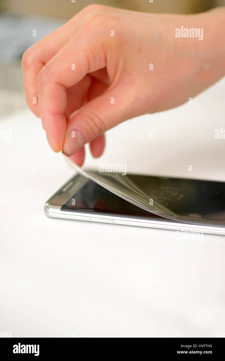 Screen protector hi-res stock photography and images - Alamy