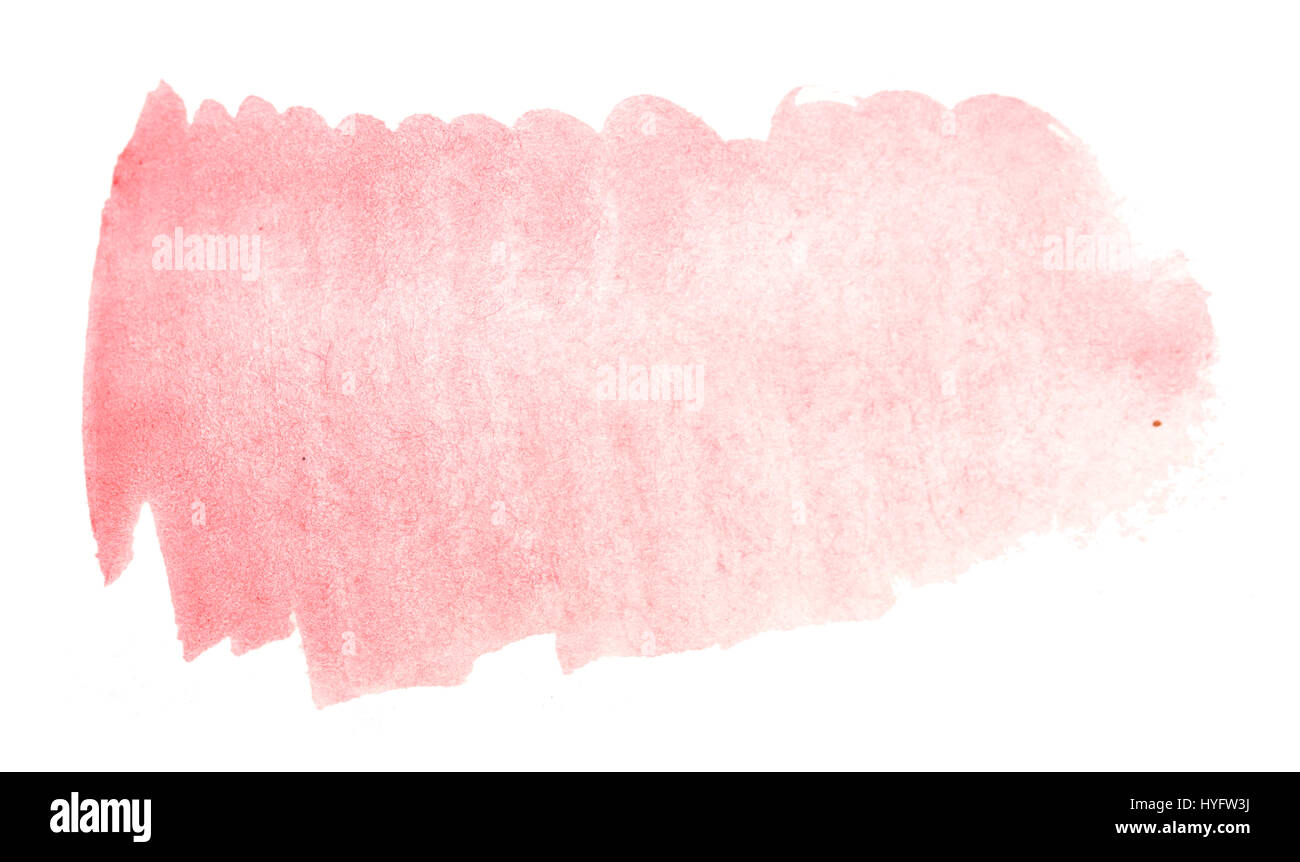 Pink watercolor brush strokes Cut Out Stock Images & Pictures - Alamy