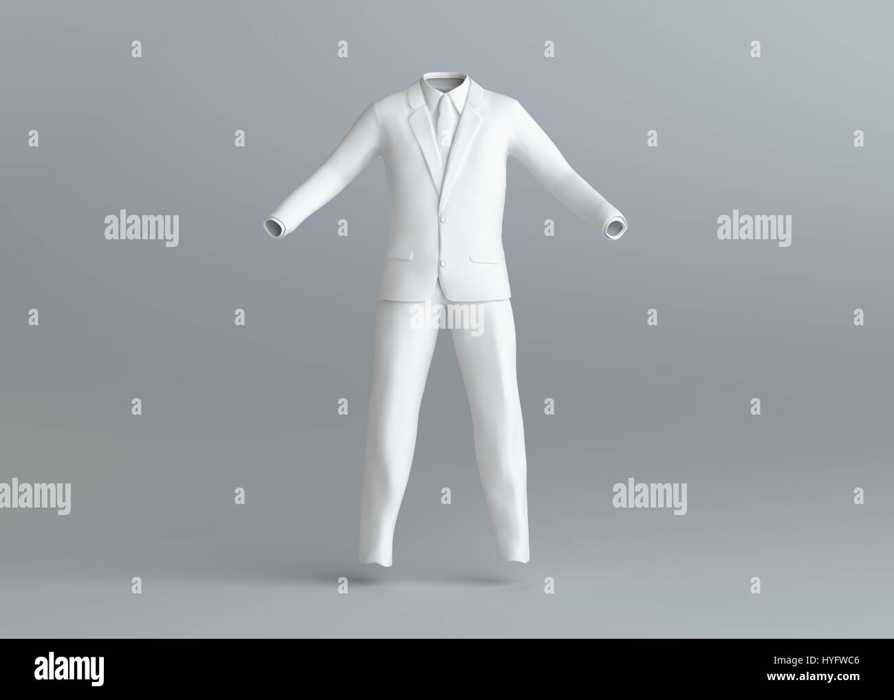 White empty elegance suit without people Stock Photo - Alamy