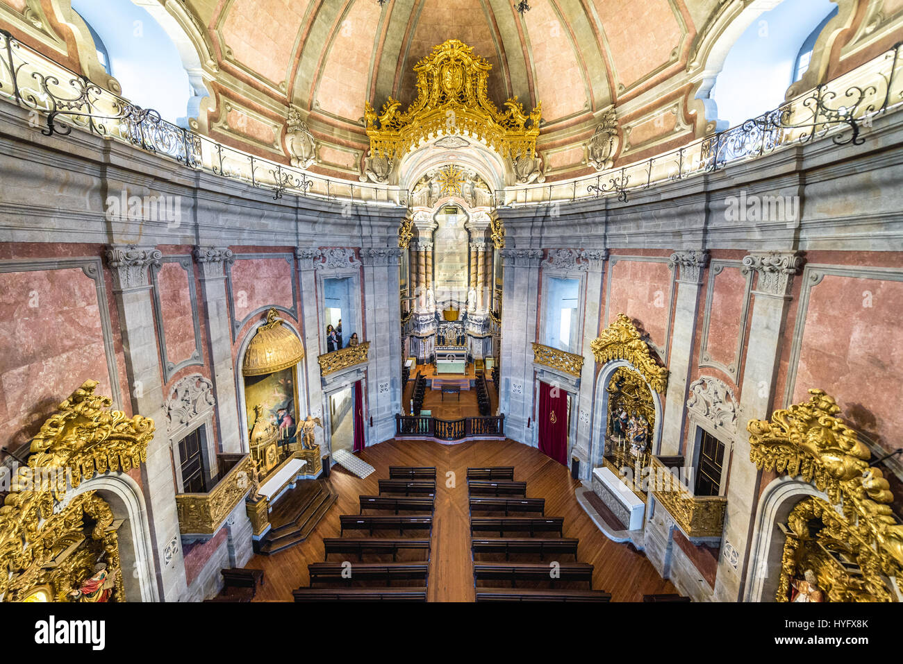 Interior of Clerigos Church (Church of the Clergymen) in Vitoria civil ...