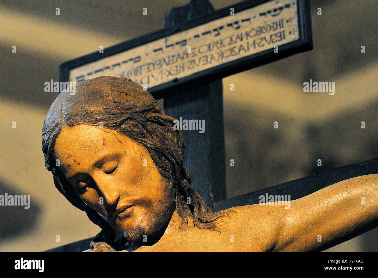 Christ by michelangelo in the basilica of santo spirito hi-res stock ...