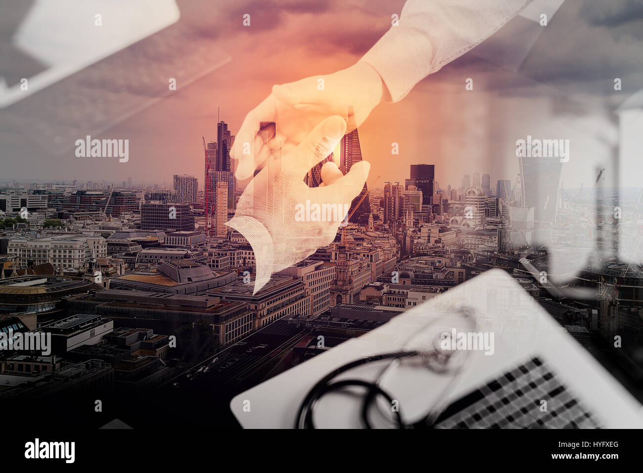 Double exposure of Medical and healthcare concept,Doctor and patient ...