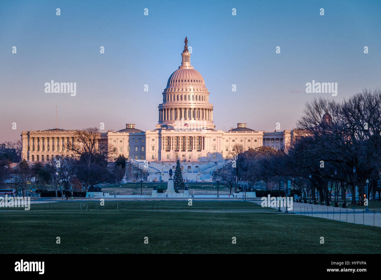 United States Capitol Building at sunset - Washington, DC, USA Stock ...