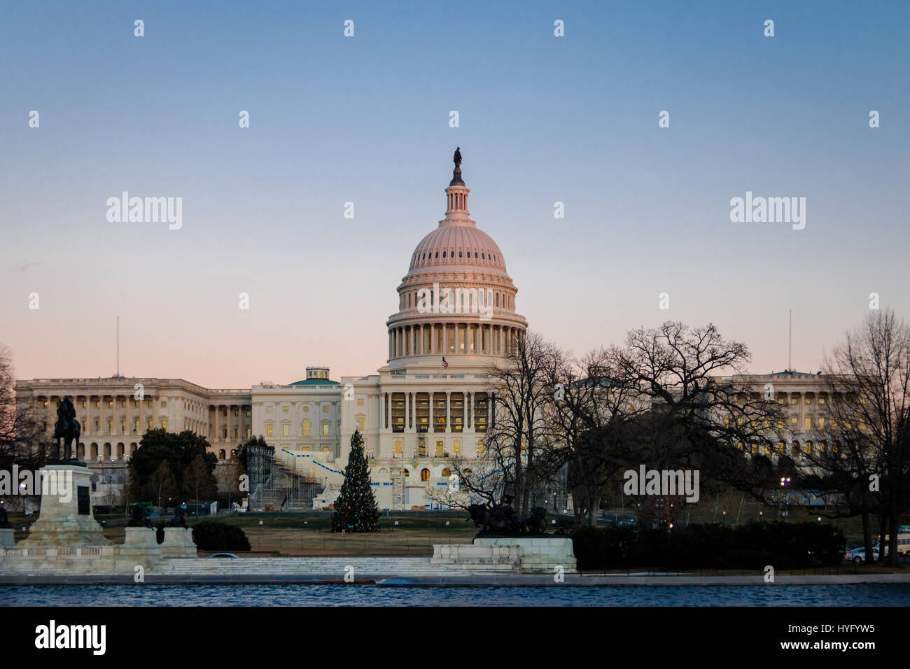 United States Capitol Building at sunset - Washington, DC, USA Stock ...
