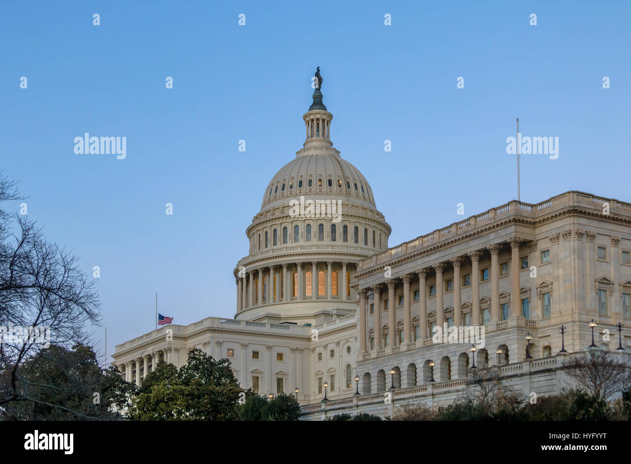 Capitol dome congress washington dc usa sunset hi-res stock photography ...