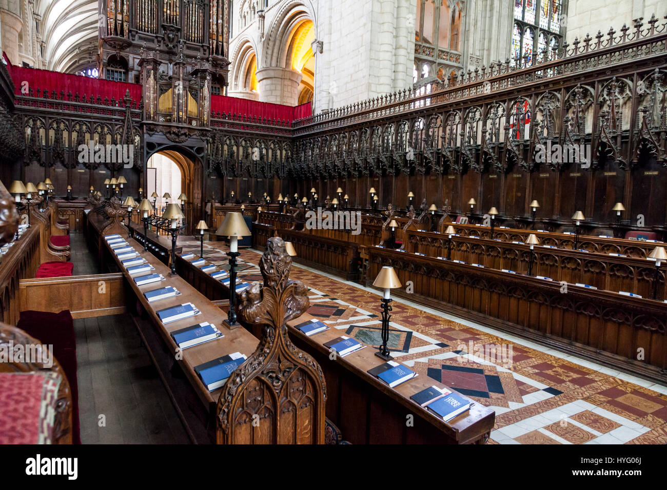 Gloucester cathedral choir stalls hi-res stock photography and images ...