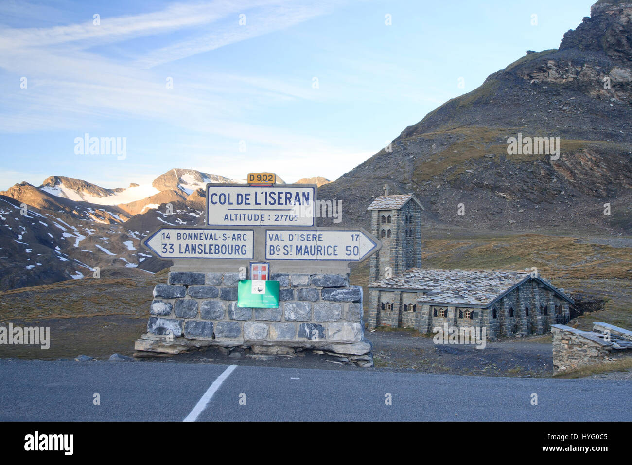 Pass sign col de liseran hi-res stock photography and images - Alamy
