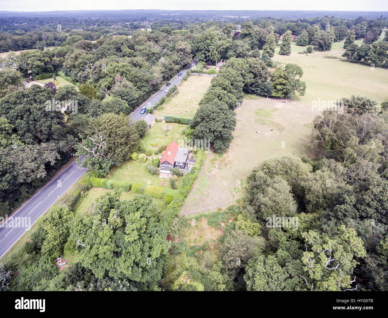 Aerial images of English countryside Stock Photo - Alamy