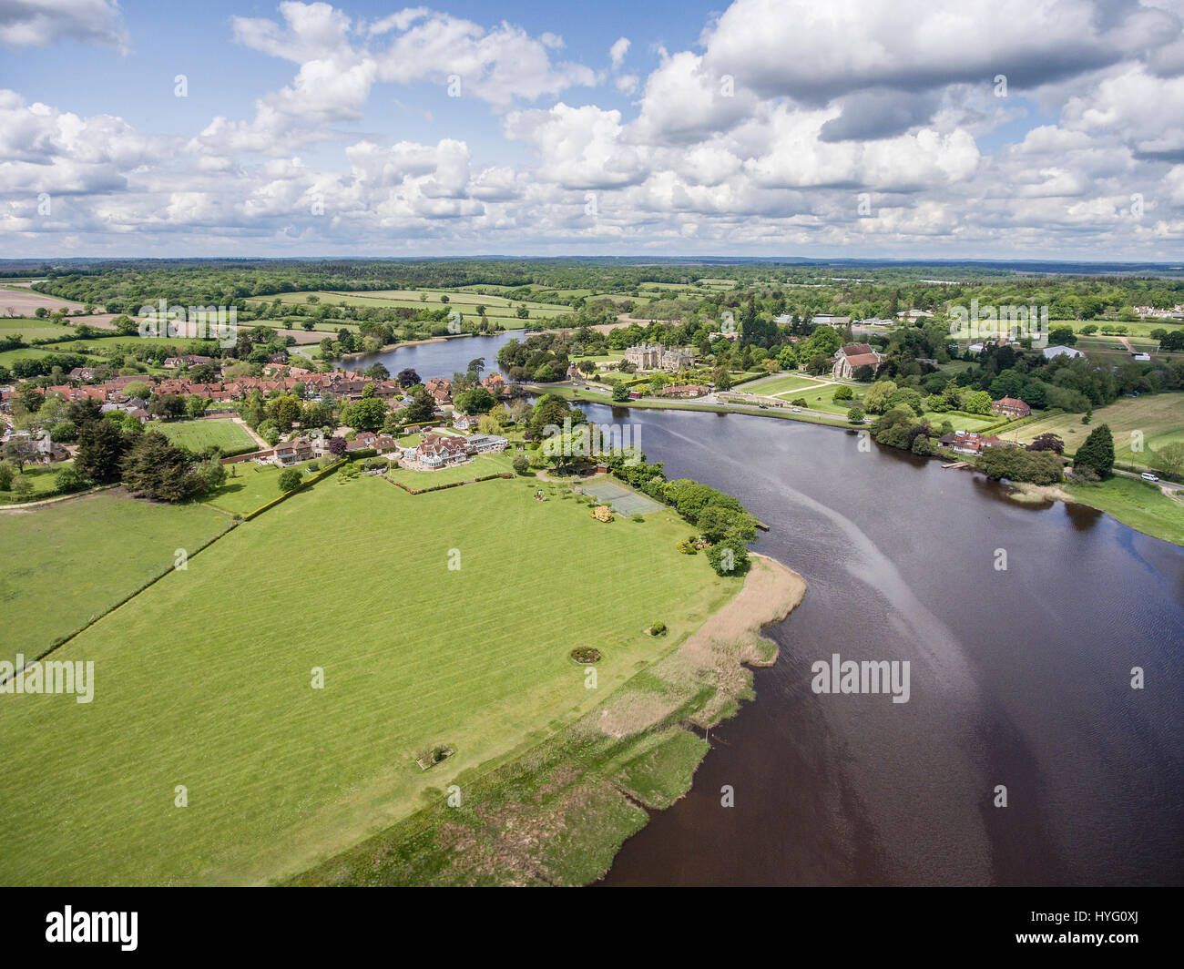 Aerial images of English countryside Stock Photo - Alamy
