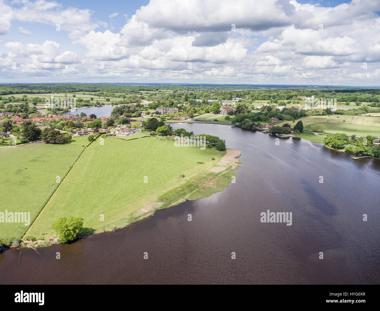 Aerial images of English countryside Stock Photo - Alamy