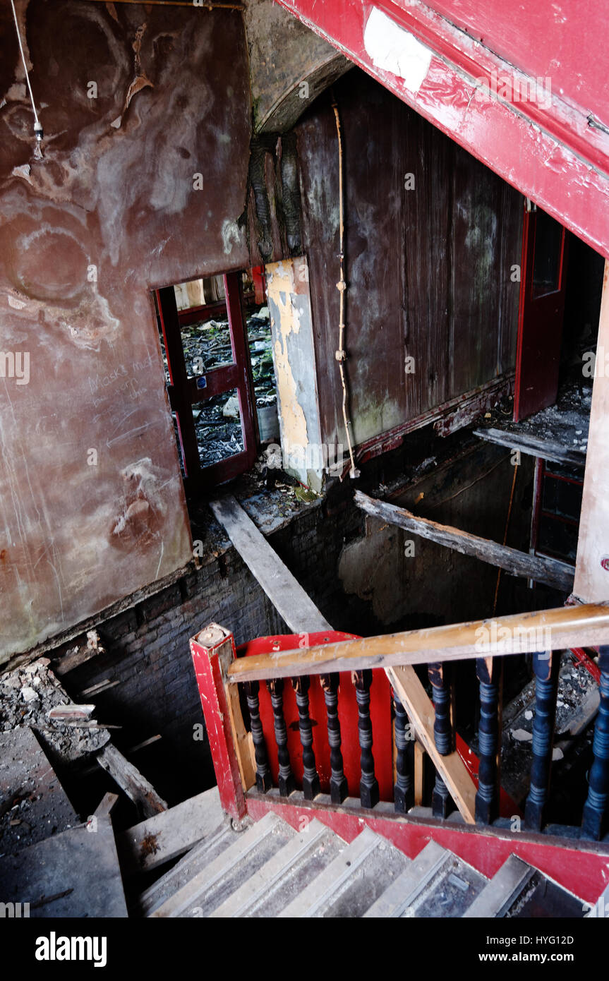 ACCRINGTON LANCASHIRE, ENGLAND: Picture from the top of the stairs ...