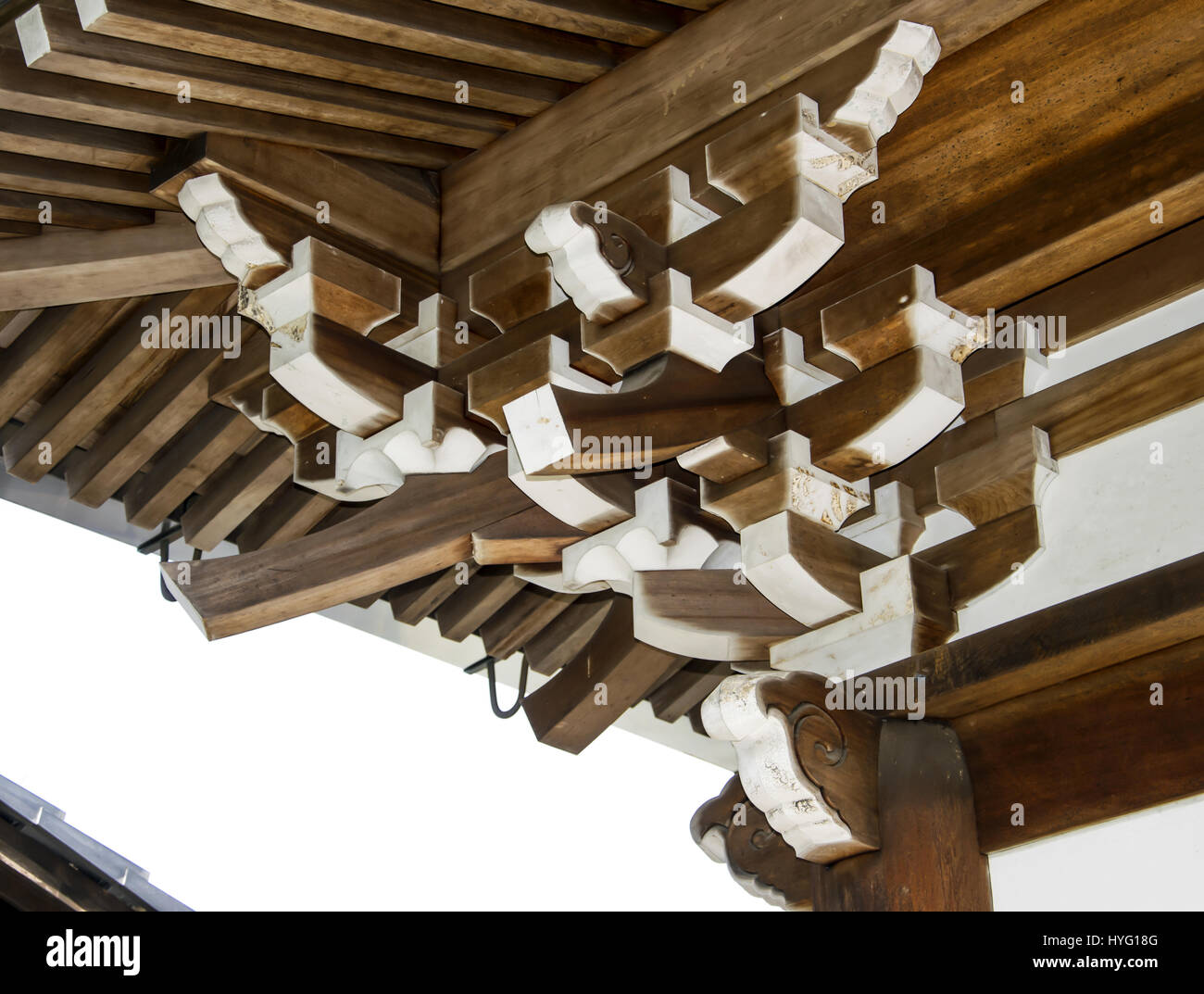 Dectails of Japanese column architecture Stock Photo - Alamy