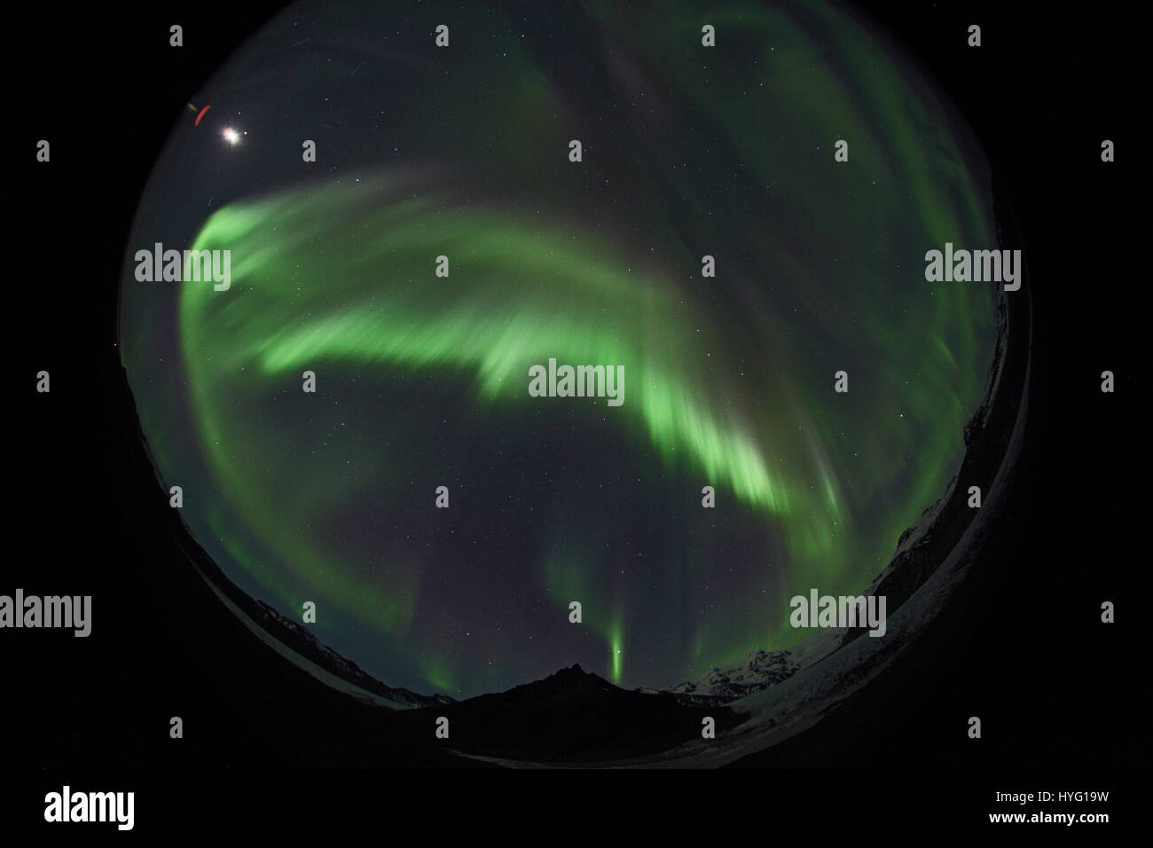 Iceland - polar lights observed in Skaftafell national park. TRAVELLING ...