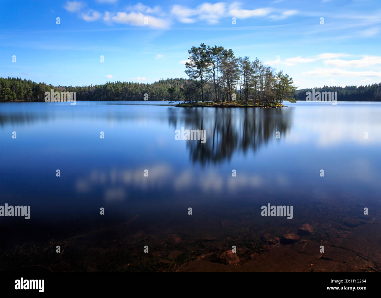 Tranquil lake scene with trees hi-res stock photography and images - Alamy