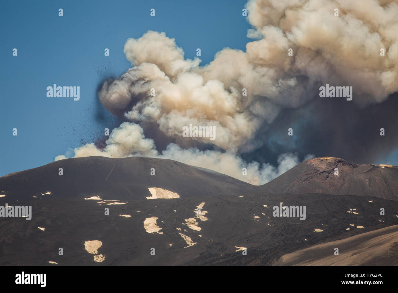 SICILY, ITALY: MOUNT Etna has been photographed exploding into life ...