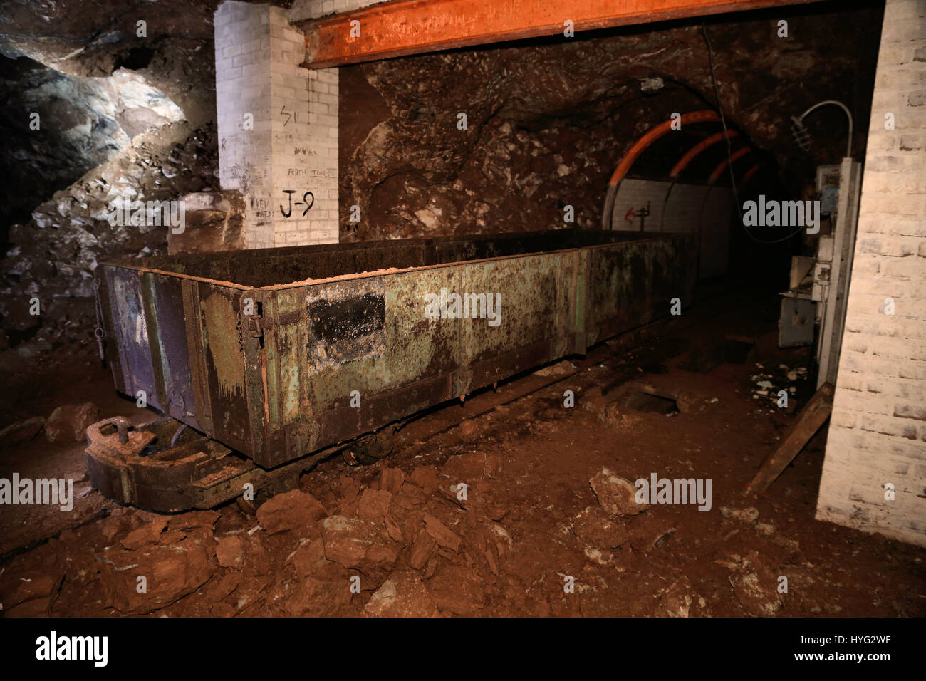 FAULD, UK: TAKE A rare look inside the forbidden site of the Fauld ...