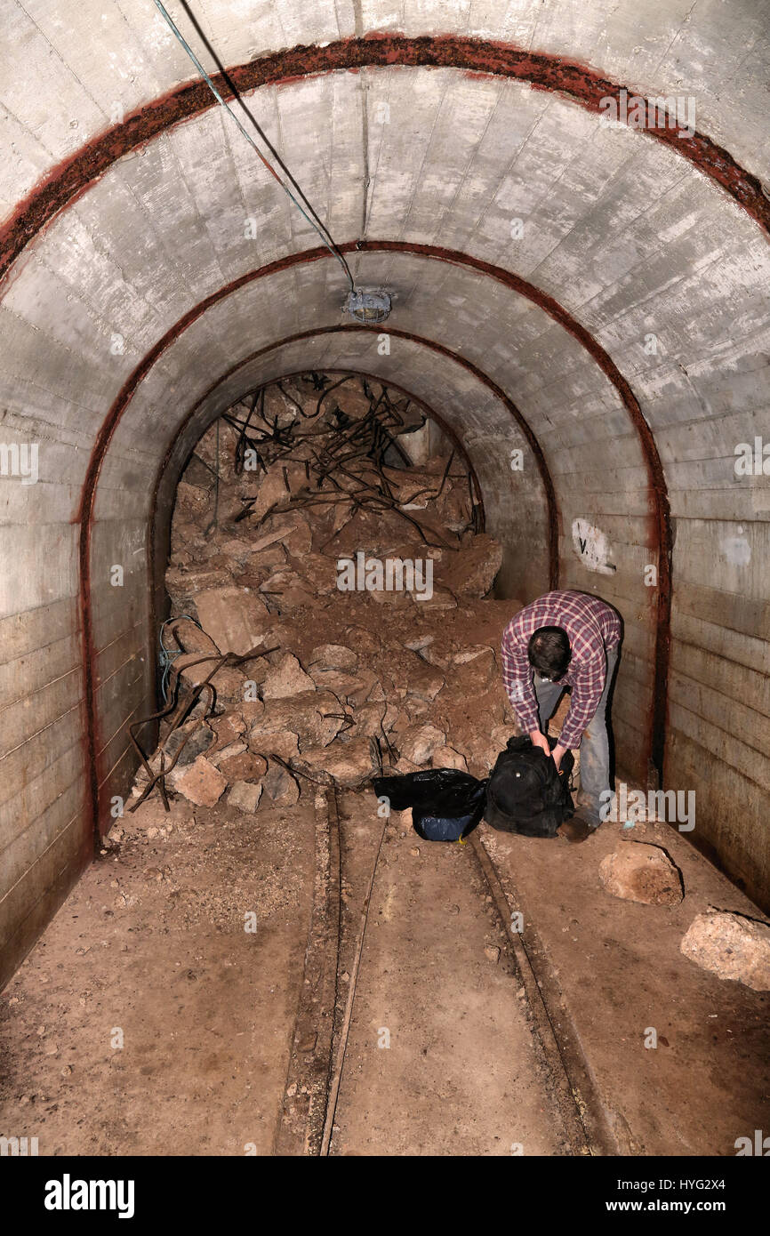 FAULD, UK: TAKE A rare look inside the forbidden site of the Fauld ...