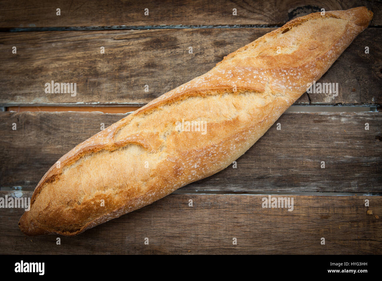 homemade rustic farm bread on wood background Stock Photo - Alamy