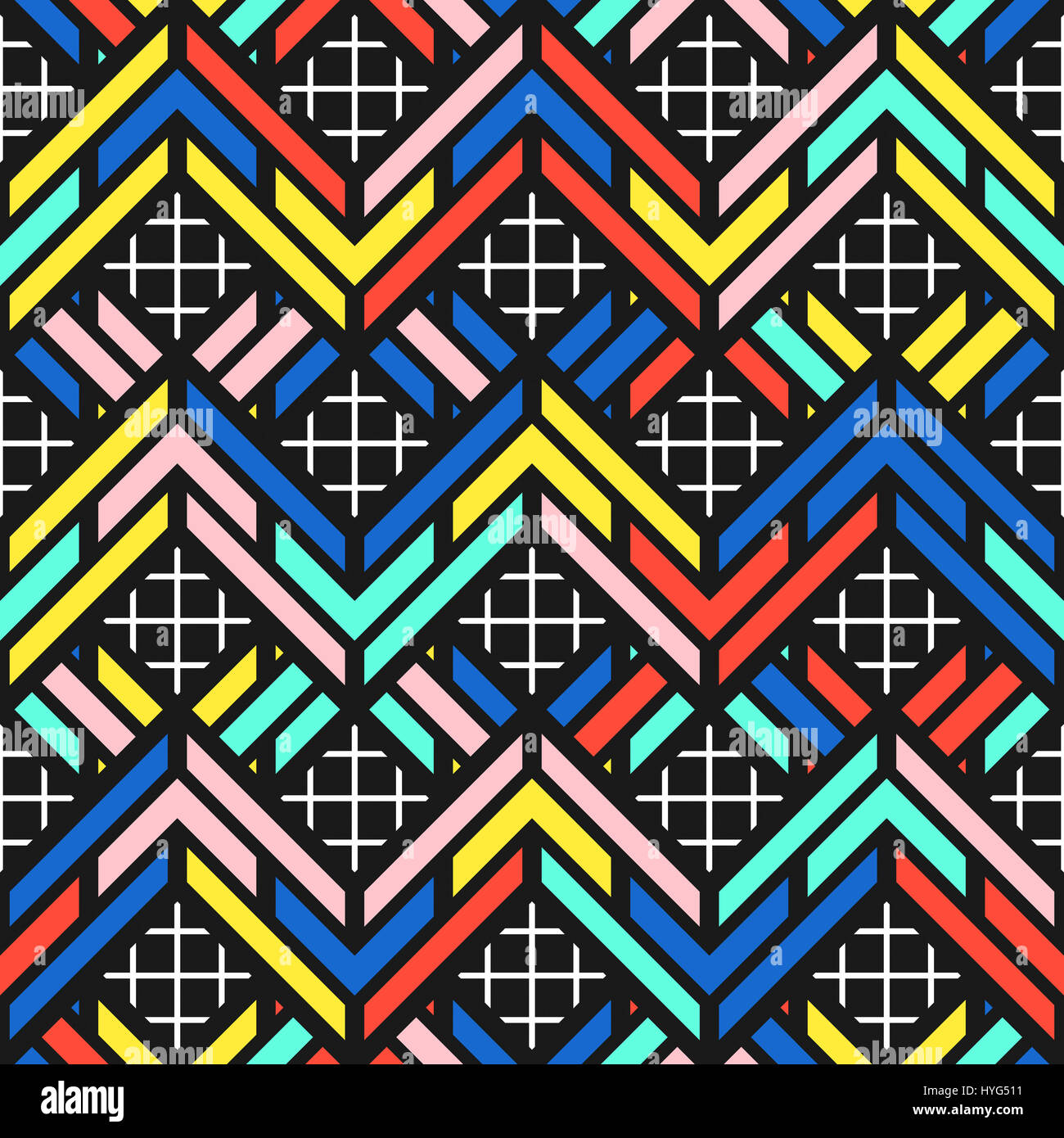 Colorful bright seamless pattern Stock Photo - Alamy