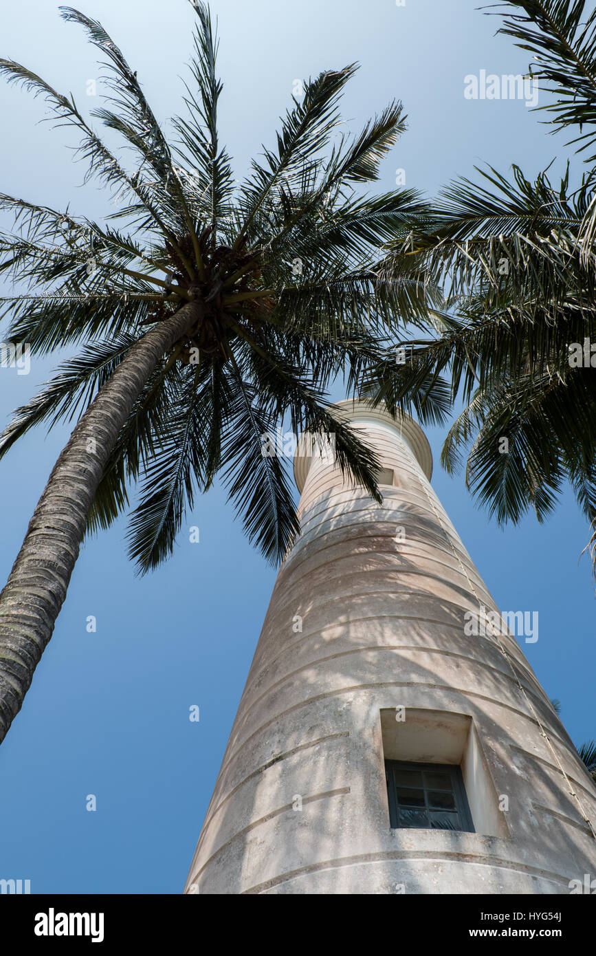 Sri Lanka, Port city of Galle. Galle Lighthouse aka Pointe de Galle ...