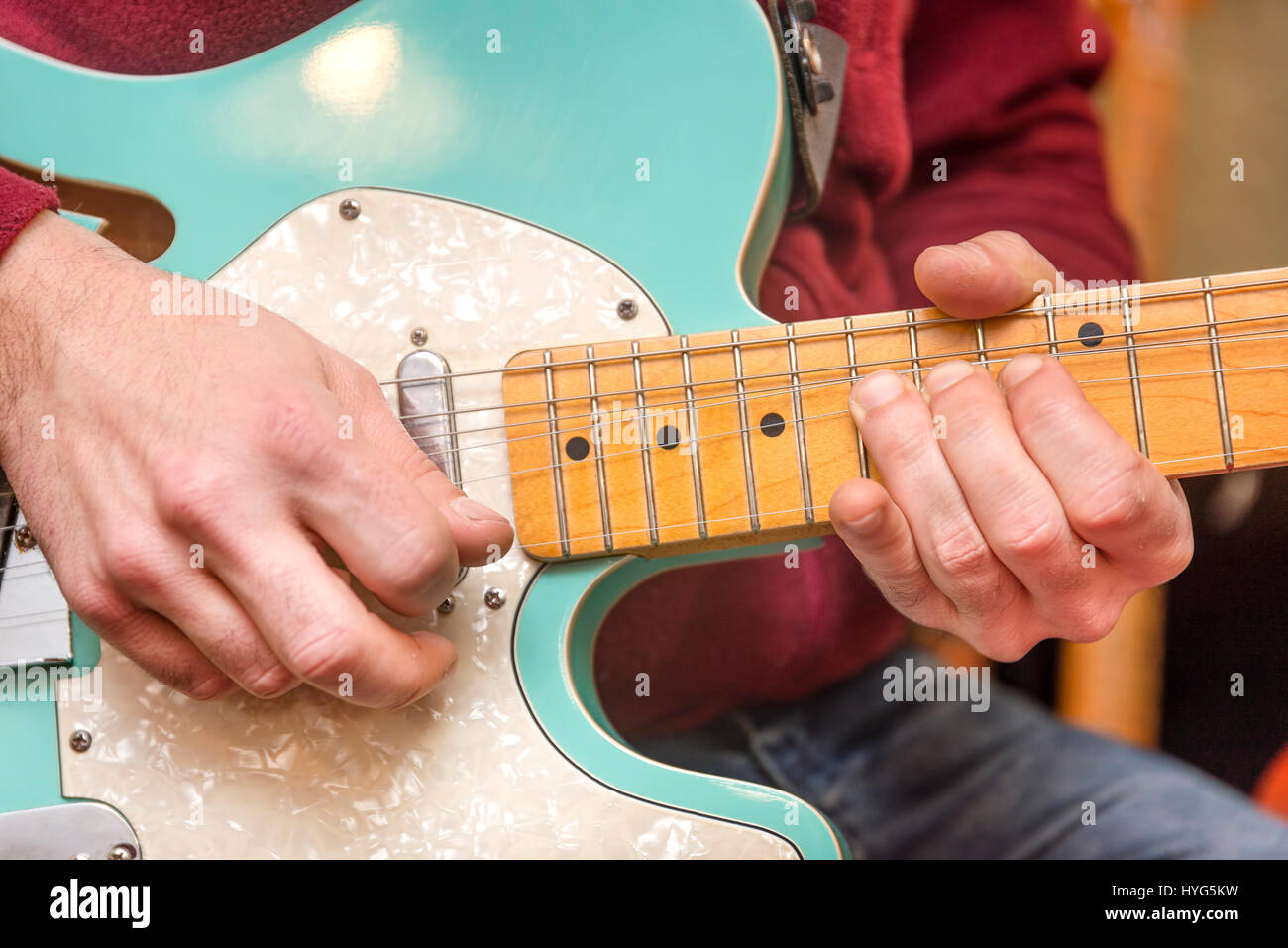 Guy Playing Electric Guitar High Resolution Stock Photography and ...