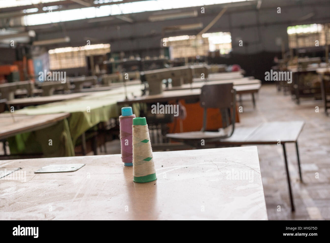 An abandoned clothing factory in Kampala, Uganda Stock Photo - Alamy