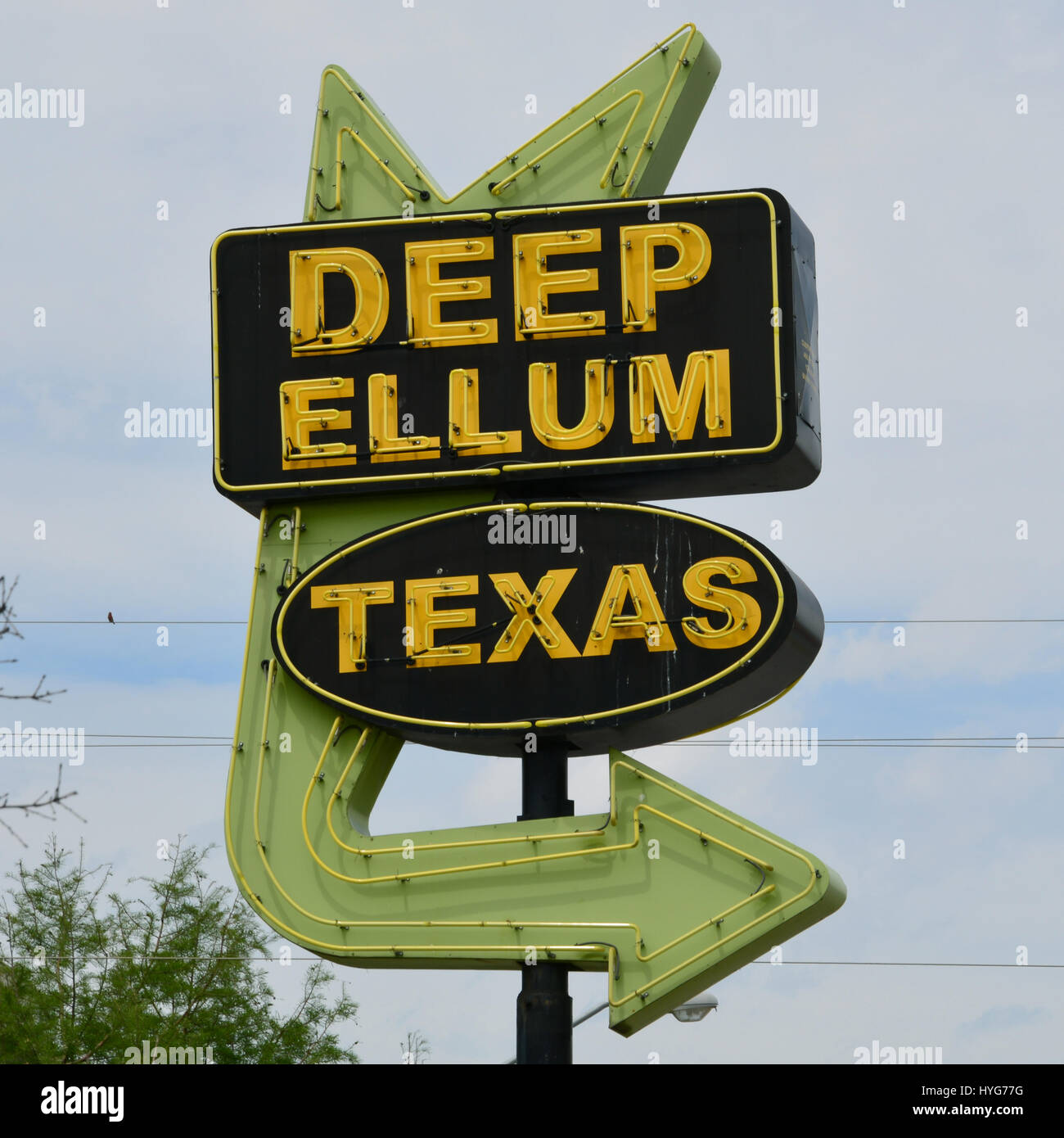 Dallas deep ellum texas sign hi-res stock photography and images - Alamy