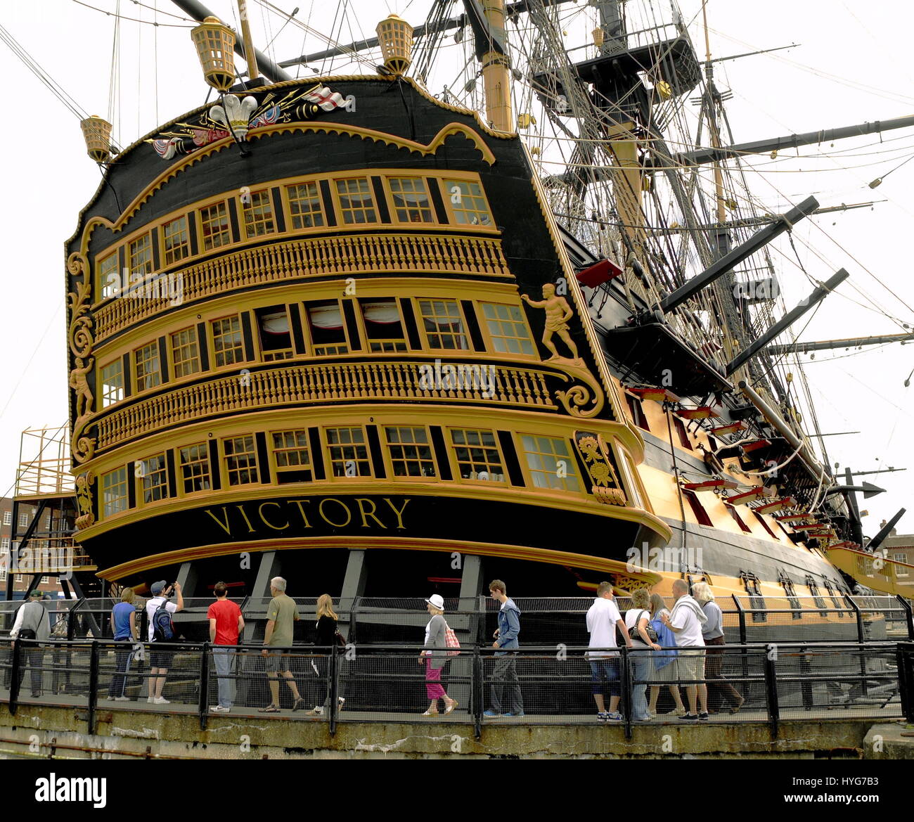 H m s victory hi-res stock photography and images - Alamy