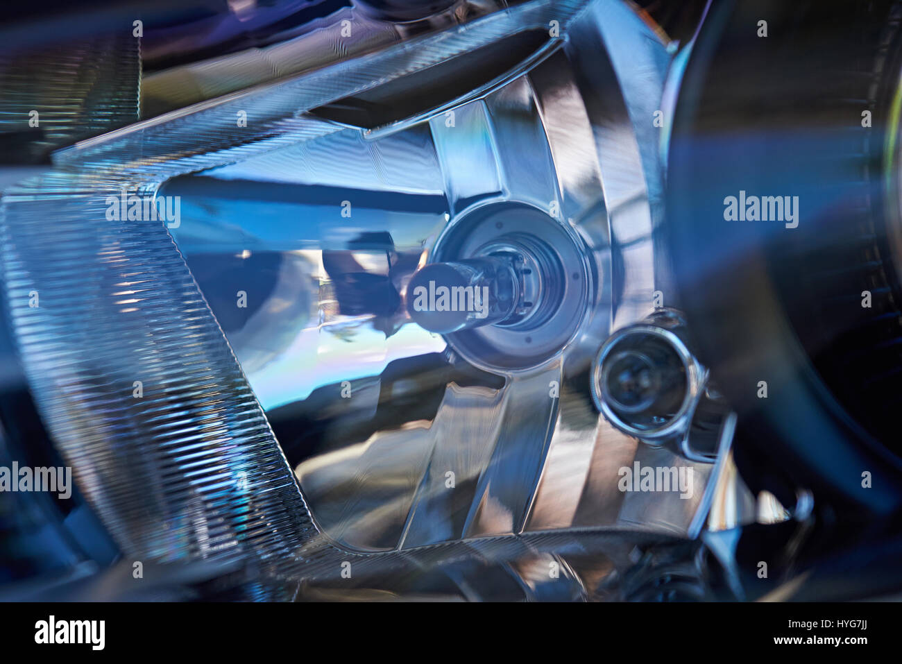Automobile headlight lamp closeup. Front car light bulb Stock Photo - Alamy