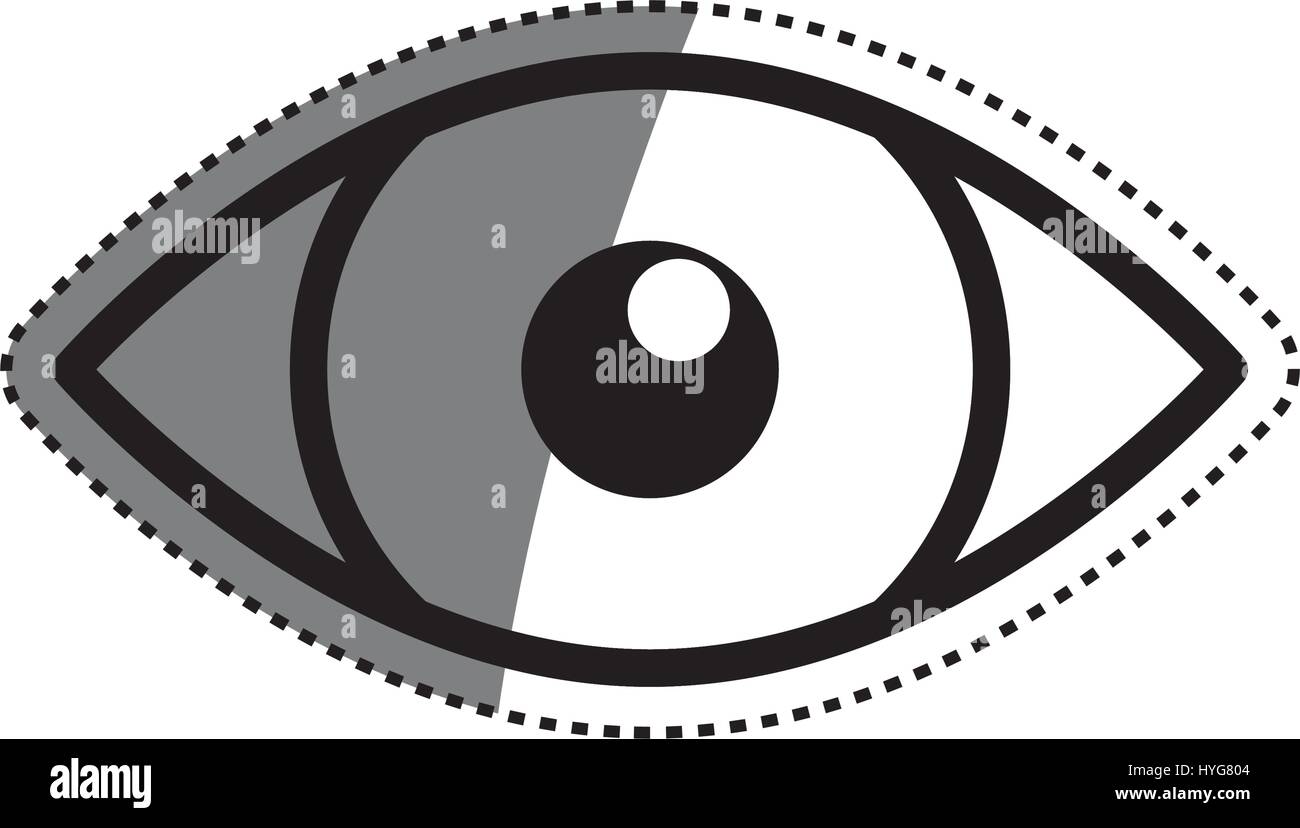 eye looking symbol Stock Vector Image & Art - Alamy