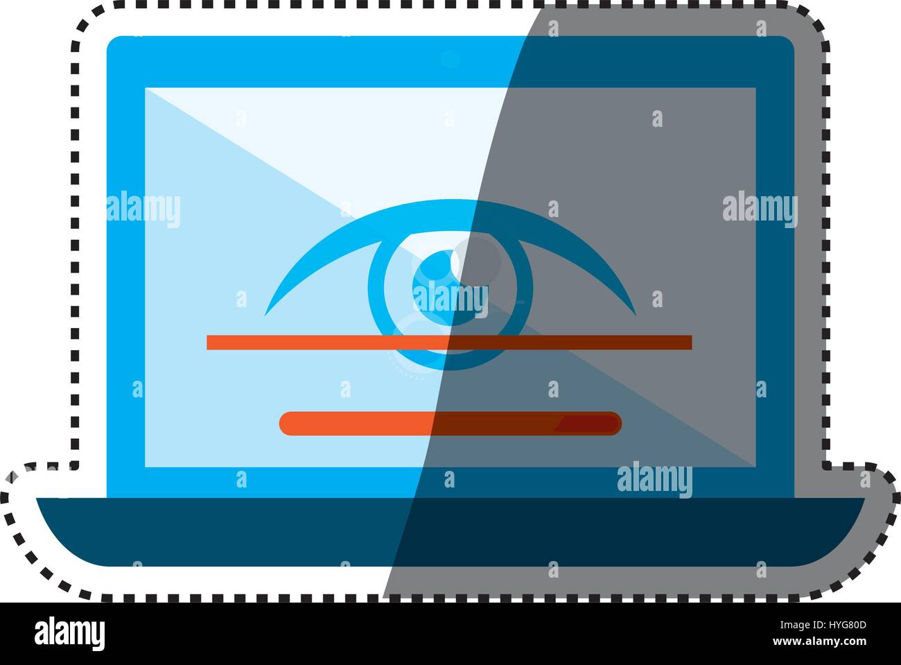 computer eyelock security Stock Vector Image & Art - Alamy