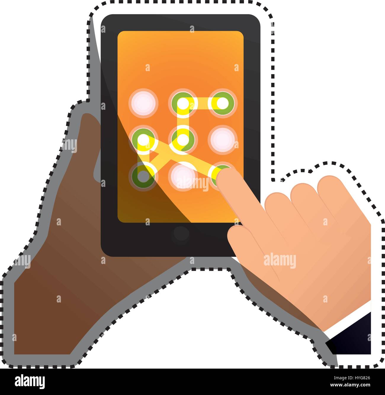 smartphone security pattern Stock Vector Image & Art - Alamy