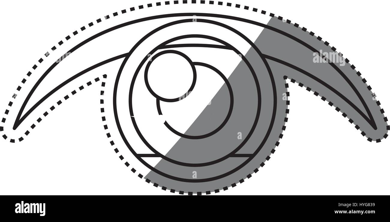 eye looking symbol Stock Vector Image & Art - Alamy