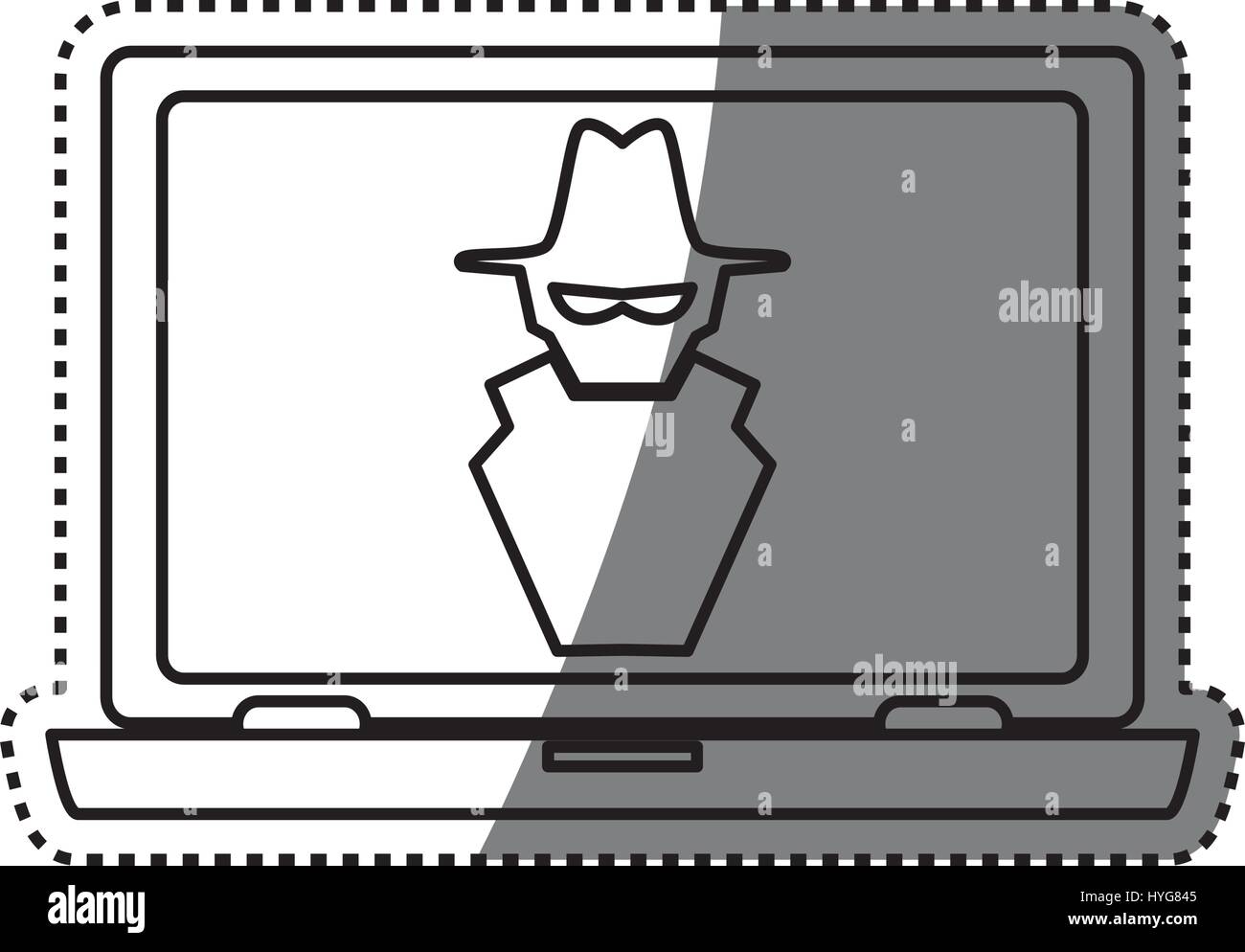 computer spyware infected Stock Vector Image & Art - Alamy