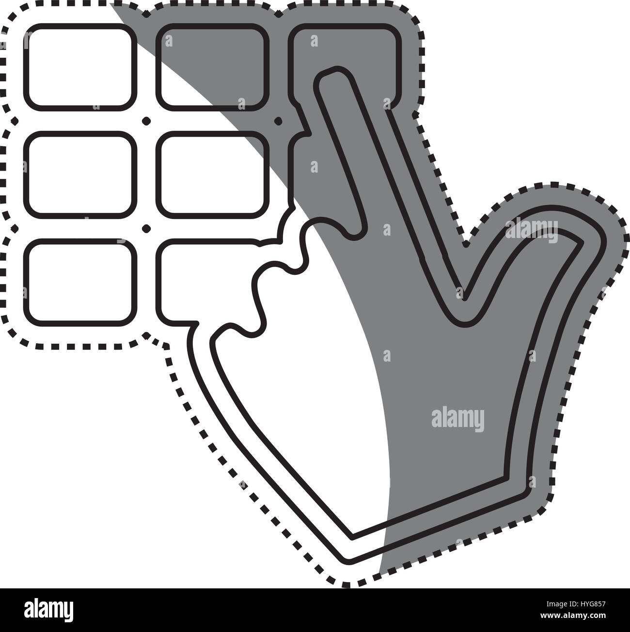 keypad pointer hand Stock Vector Image & Art - Alamy