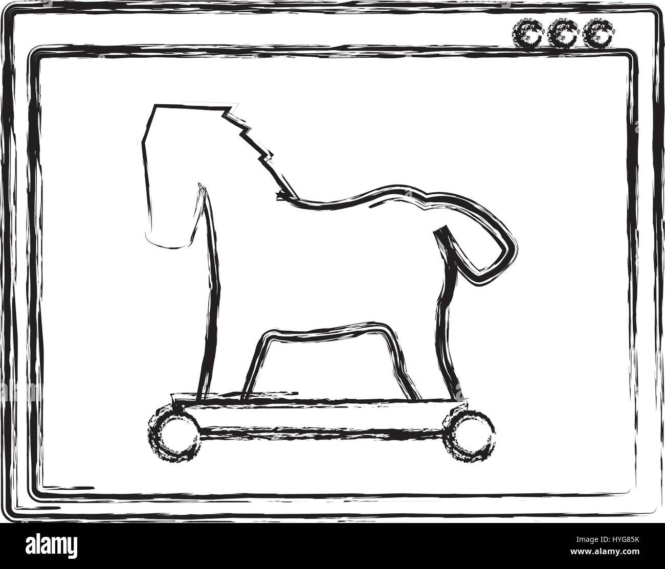 virus malware trojan symbol Stock Vector Image & Art - Alamy