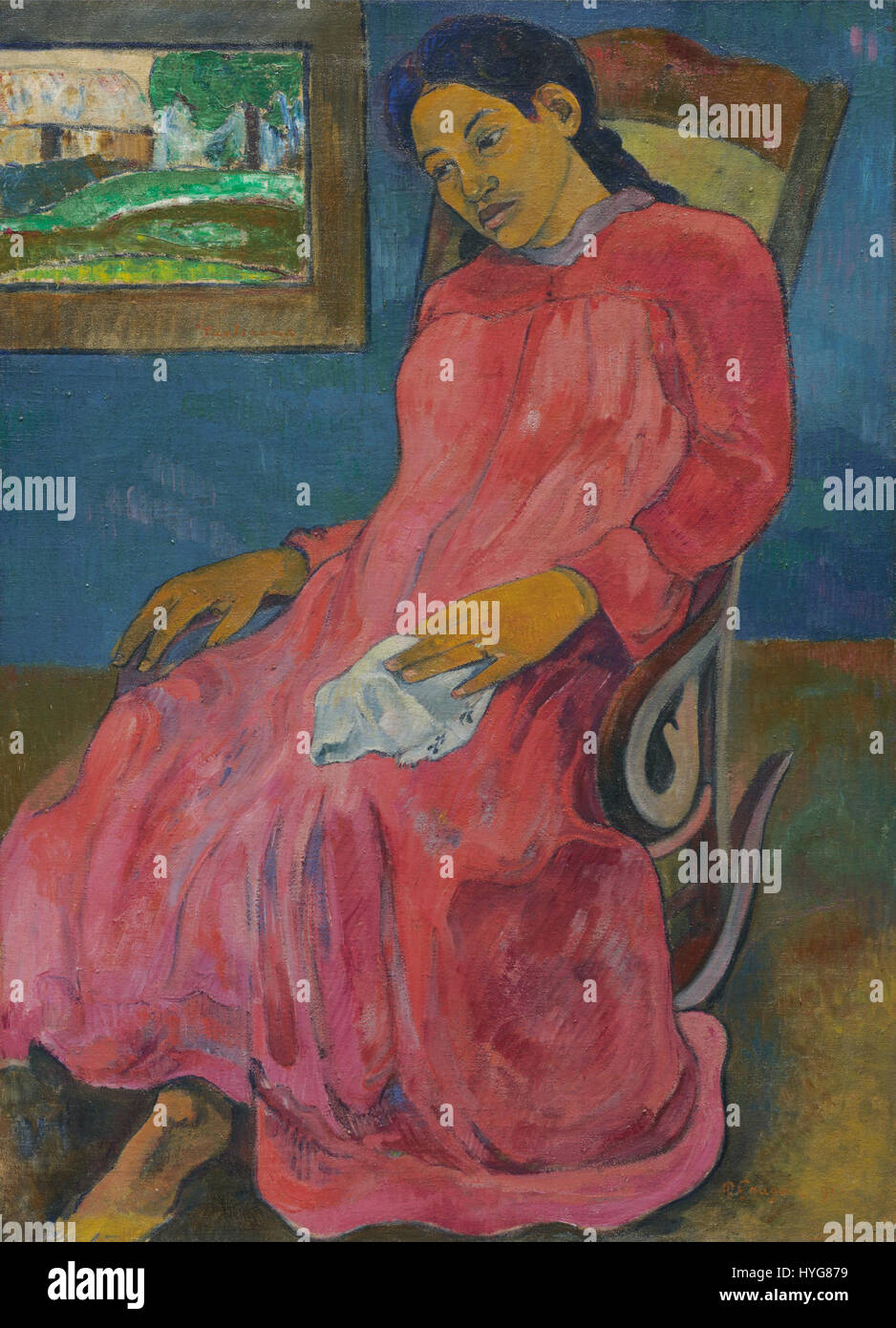 'Faaturuma' is a painting by Paul Gauguin from 1891, depicting a ...