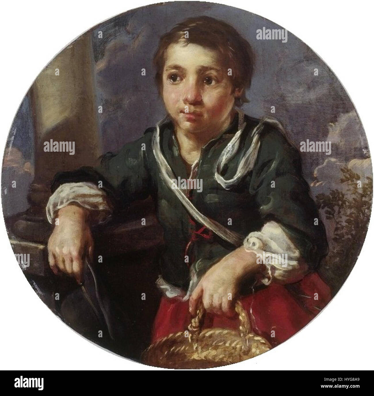 Bernhard Keil’s 'Bauernjunge mit Korb' (Peasant Boy with Basket ...