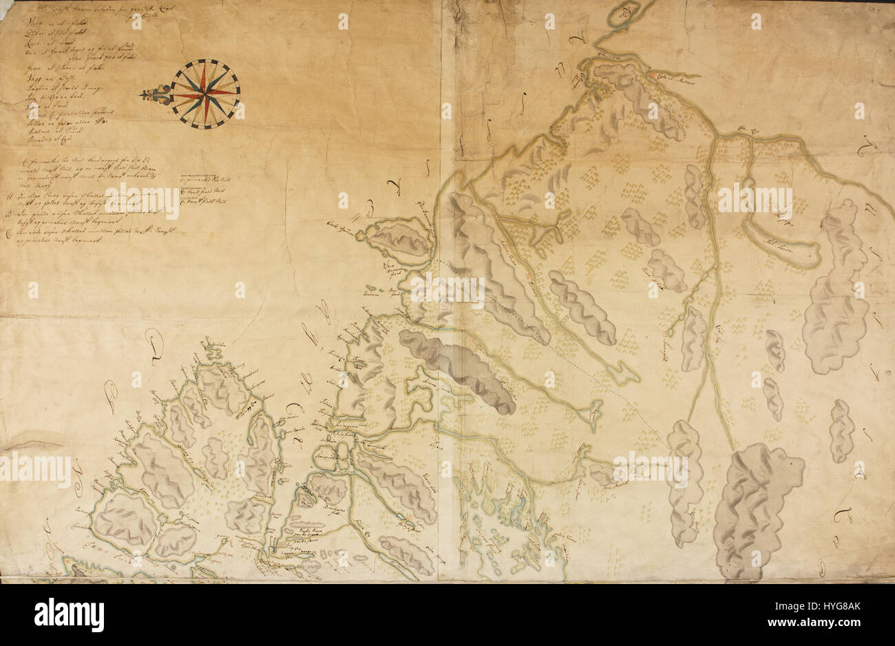 Finmarken no nb krt 0051 is a historical map depicting the region of ...