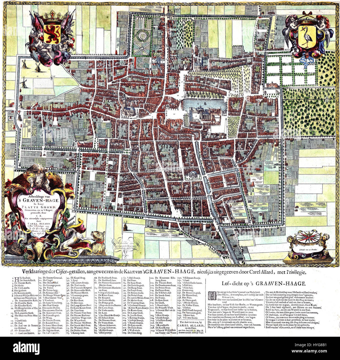 Hague netherlands map hi-res stock photography and images - Alamy