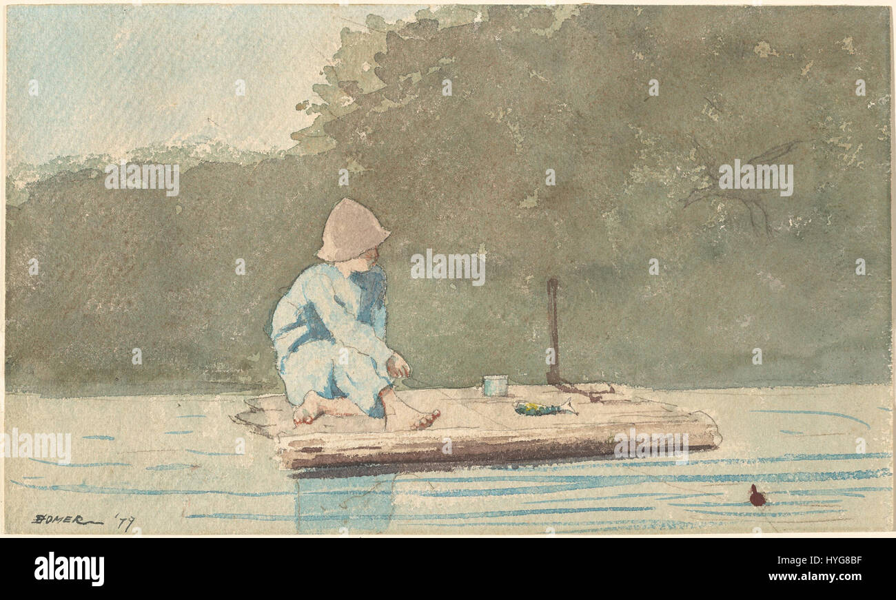Boy on raft drawing hi-res stock photography and images - Alamy