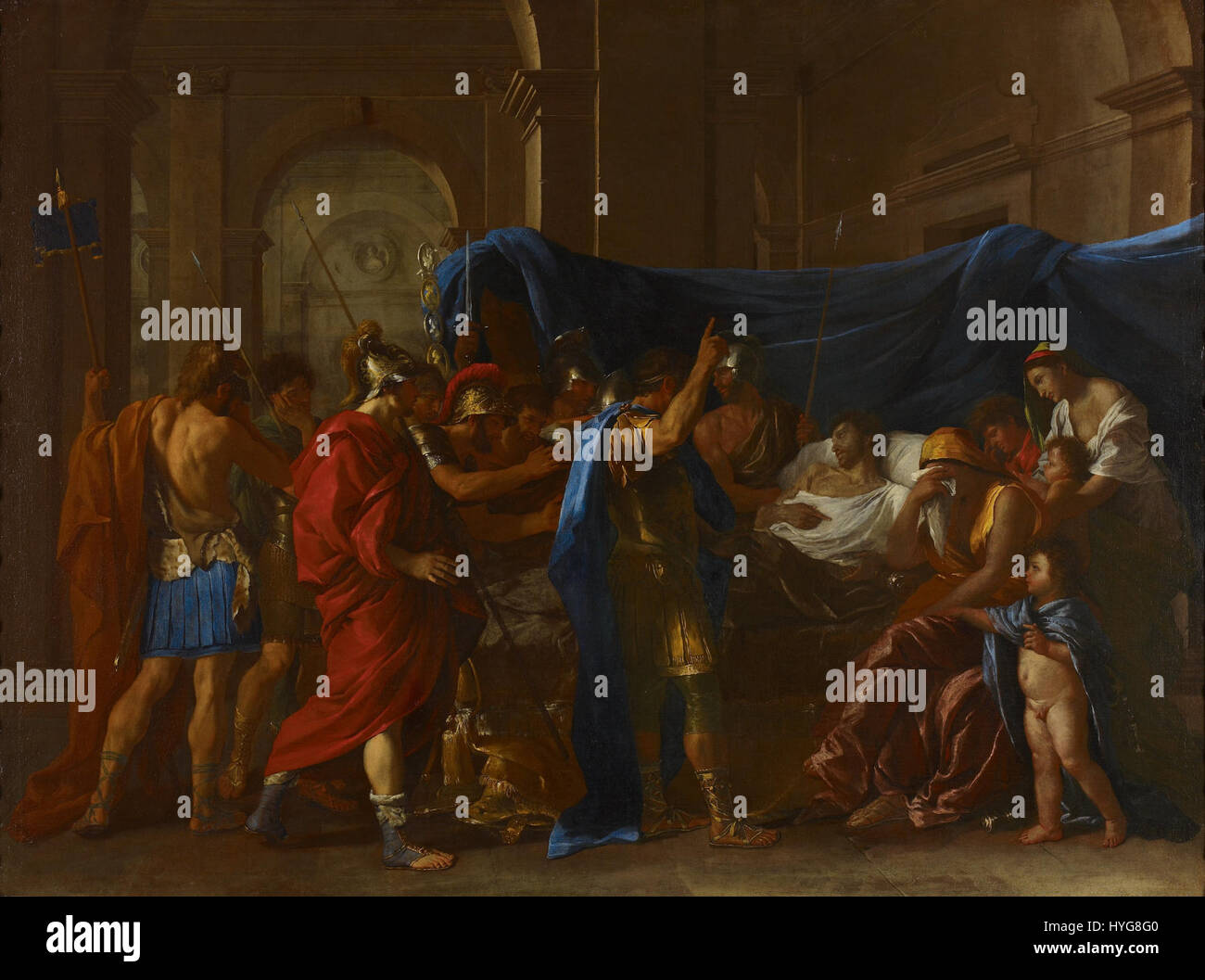 Nicolas Poussin's painting 'The Death of Germanicus' depicts the Roman ...