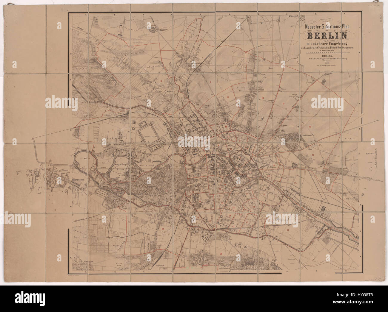 Berlin city plan detailed hi-res stock photography and images - Alamy