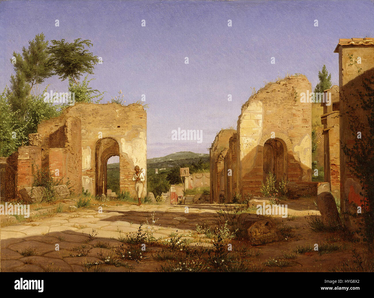 The Gateway in the Via Sepulcralis in Pompeii, captured by the Los ...