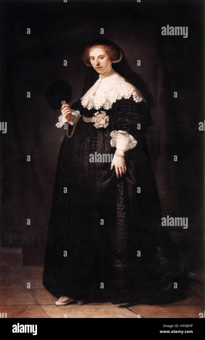 Rembrandt's portrait of Oopjen Coppit, painted in 1634, is a ...